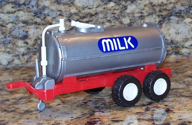 MILK TANK TANKER Trailer, Christmas Village or Train Town Toy Figurine ...