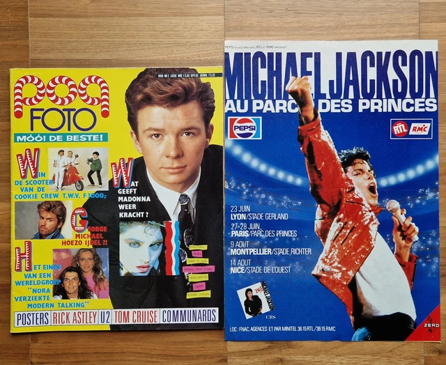 MADONNA MICHAEL JACKSON George M. Advert Pop Foto 1988 a-ha Duran ...