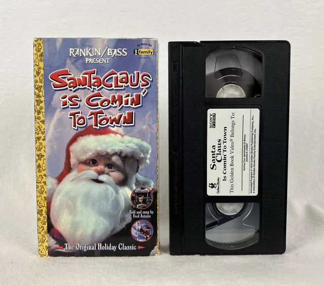 SANTA CLAUS IS Coming To Town VHS Holiday Christmas Classic Golden Book ...