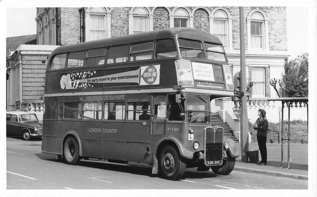VINTAGE PHOTOGRAPH DOUBLE Decker Bus - Route Learner Bus Watford London ...