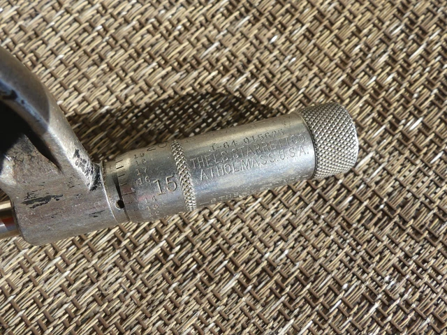 VINTAGE L.S. STARRETT Outside Micrometer Caliper – USA – Smooth Action ...
