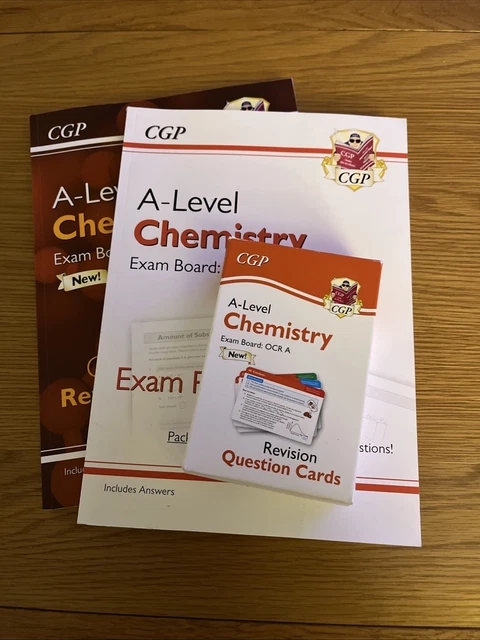 A-LEVEL CHEMISTRY OCR A CGP Bundle (Question Cards, Practice & Revision ...