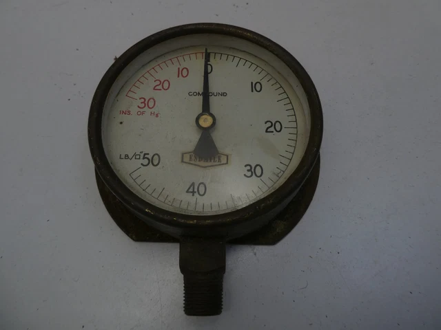 VINTAGE ESDAILE CLOCK Face Gauge Measuring $36.39 - PicClick