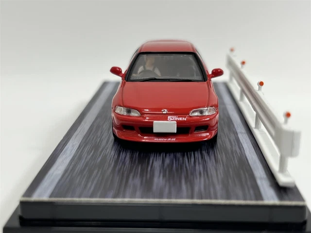 INITIAL D HONDA Civic EG6 Rouge Diorama Set 1:64 Echelle Hobby Japan ...
