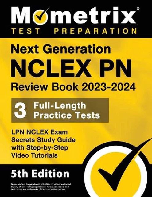 NEXT GENERATION NCLEX PN Review Book 2023-2024 - 3 tests pratiques ...