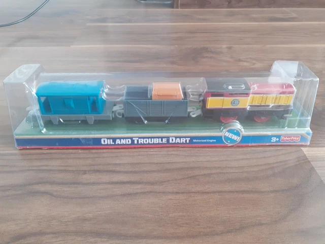 THOMAS TRACKMASTER OIL trouble dart train brand new in box very rare ...