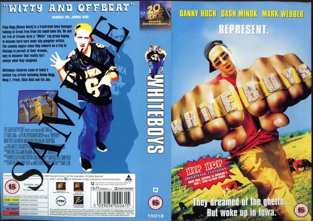 WHITEBOYS, DANNY HOCH, Dash Minok, VHS Promo Sample Sleeve/Cover #8138 ...