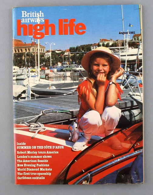 BRITISH AIRWAYS HIGHLIFE Airline Inflight Magazine August 1981 European ...