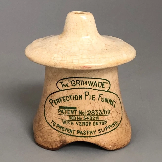 THE GRIMWADE PERFECTION Pie Funnel Prevents Pastry Slipping Edwardian ...