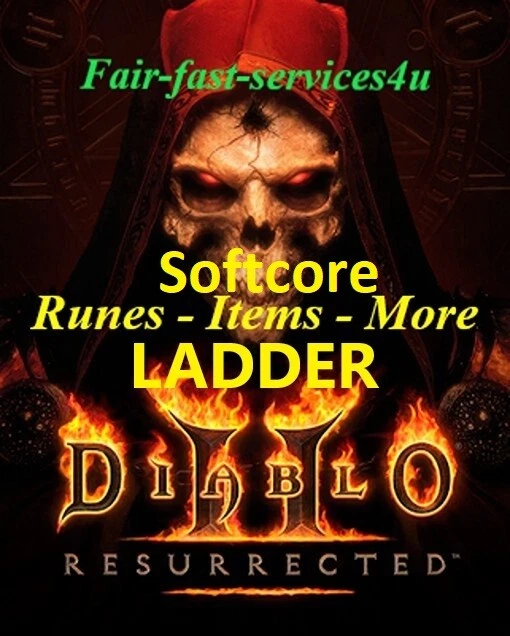 DIABLO 2 RESURRECTED ROTW LADDER 14 VEX-OHM-LO-SUR-BER-JAH SOFTCORE SC ...