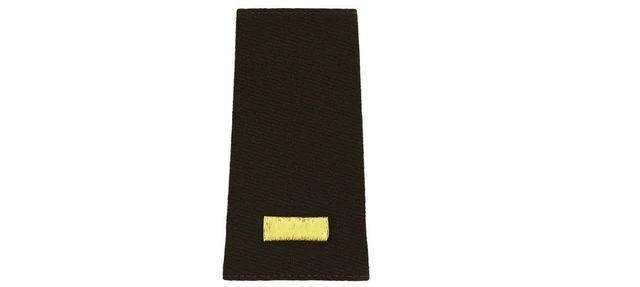US ARMY BLACK Uniform Epaulet shoulder rank marks boards EUC officer ...