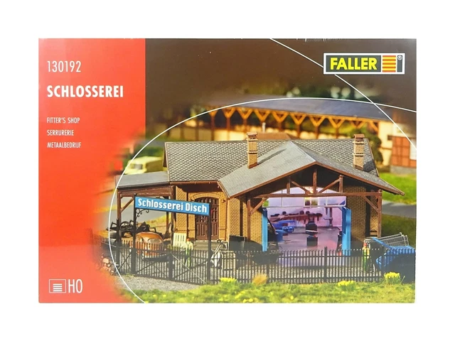 MODELLBAHN BAUSATZ SCHLOSSEREI, Faller H0 130192 neu OVP EUR 69,90 ...