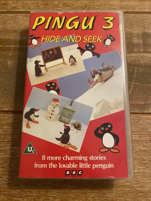 PINGU 3 HIDE And Seek VHS Video Children’s Retro BBC 8 Stories Penguin ...