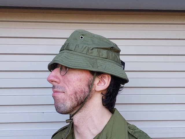 AUSTRALIAN ARMY VIETNAM REPRODUCTION COMBAT GIGGLE BUSH HAT LGE 58-60cm ...
