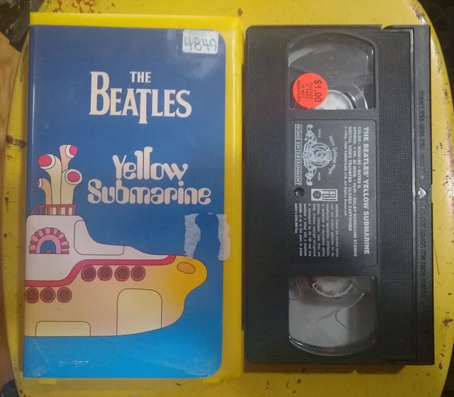 THE BEATLES YELLOW Submarine VHS RARE Clamshell Case Tested $23.49 ...