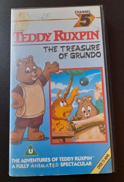 TEDDY RUXPIN THE Treasure of Grundo VHS Video Tape Animated Childrens ...