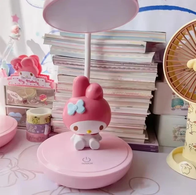 MY MELODY LAMP Table Light cute Usb Chargeable desktop night light ...