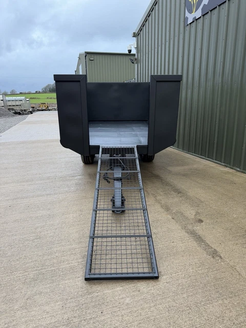 8 TON MUCK Trailer,Manure Trailer Front Loading Ramp Tractor Tipping ...