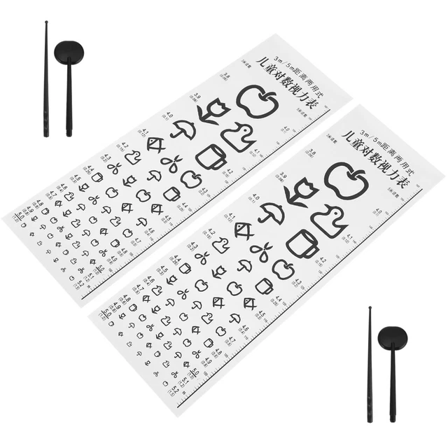 OPTOMETRY TESTER STANDARD Vision Chart Visual Testing Chart £9.34 ...