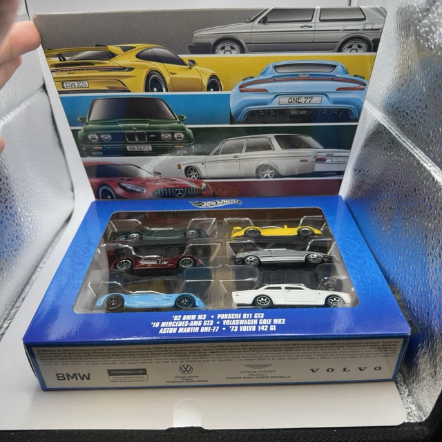 HOT WHEELS 2026 European 6 Car Pack Box Set Porsche M3 AMG GT3 Golf ...