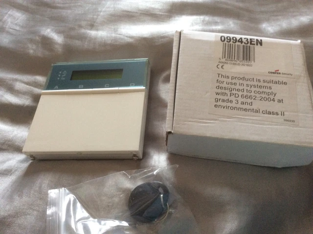 COOPER SECURITY 09943EN LCD Keypad Prox, White with tag new old stock £ ...