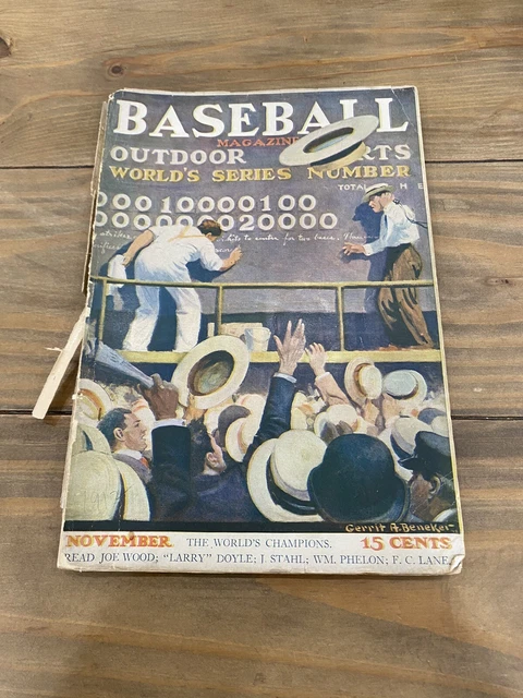 BASEBALL MAGAZINE NOVEMBRE 1912 Numéro de Série Mondiale (Red Sox ...