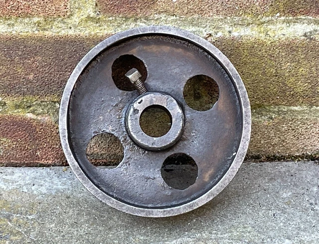 TORNIO VINTAGE IN ghisa ruota industriale in ghisa arte da parete ...