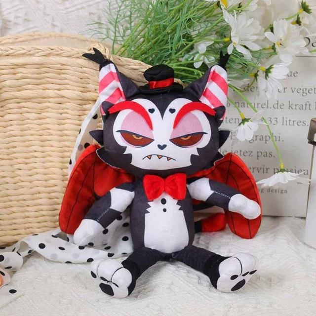 30CM ANIME HAZBIN Hotel Husk Plush Toy Fluffy Stuffed Doll Soft Figure ...