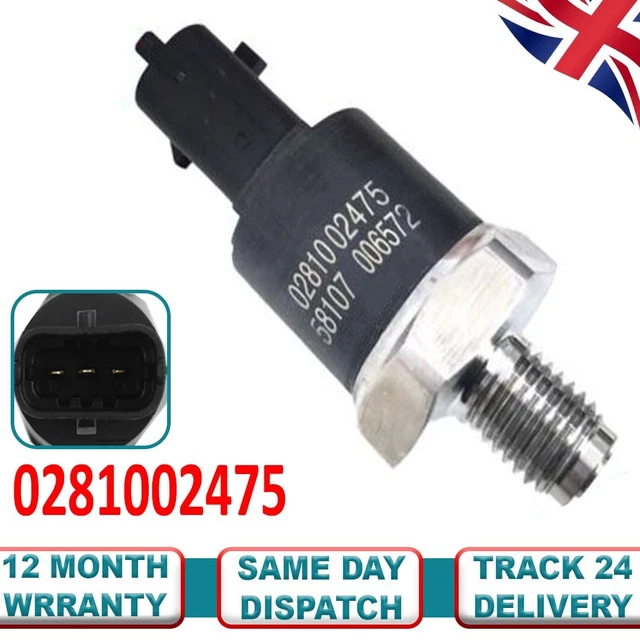 FUEL RAIL PRESSURE SENSOR For RANGE ROVER Mk3 3.0 TD6 _ FREELANDER Mk1 ...