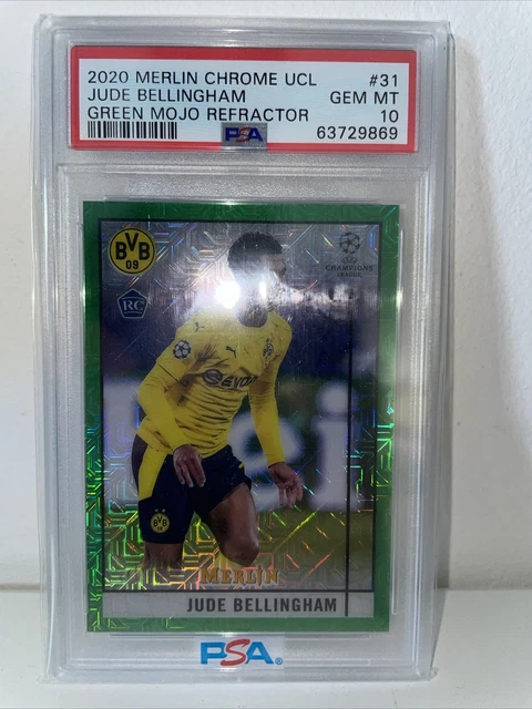 2020 TOPPS MERLIN Cromato Jude Bellingham Verde Mojo/99 PSA 10 EUR 462 ...