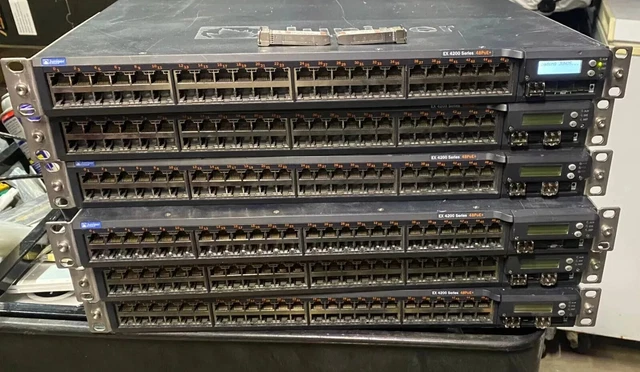 JUNIPER EX4200-48PX 48-PORT PoE+ Switch w/ Dual PSUs $75.00 - PicClick