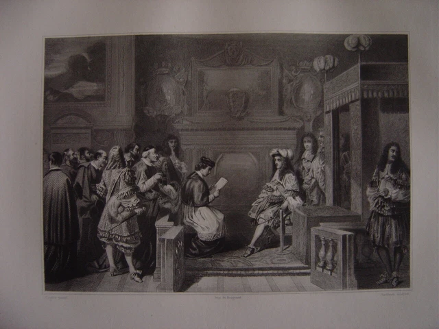 GRANDE GRAVURE RÉPARATION faite à LOUIS XIV au nom du Pape Alexandre ...