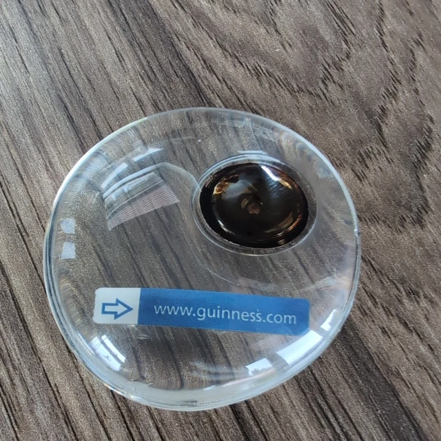 GUINNESS BEER CLEAR Acrylic Cute Paper Weight Collectable Collectors ...