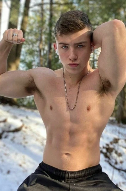 SHIRTLESS MALE MUSCULAR Flexing Beefcake Man Hunk Hairy Arm Pits PHOTO ...