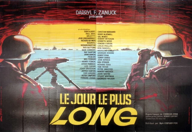 AFFICHE DU FILM JOUR LE PLUS LONG (LE) 160x240 EUR 300,00 - PicClick FR