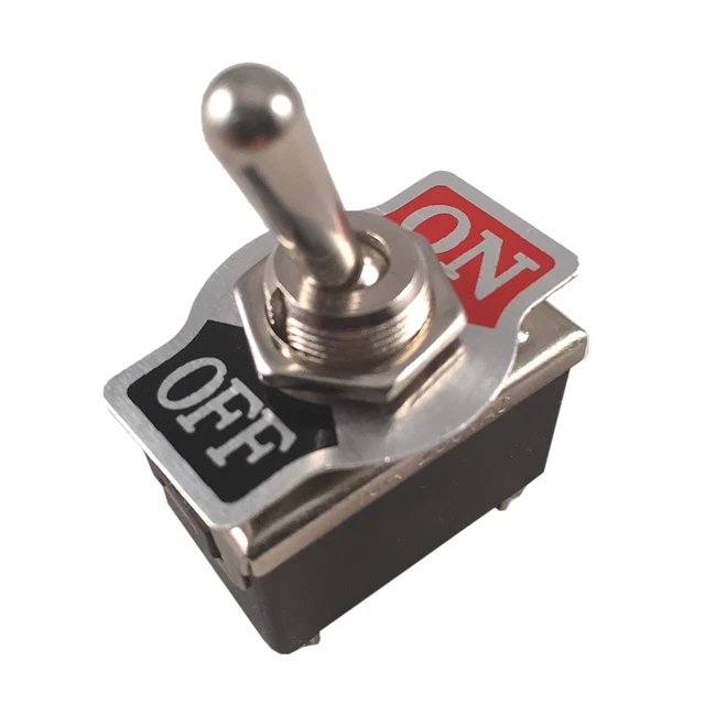2 X METAL Rocker Toggle Switch Heavy Duty 4 Pin DPST On/Off 2 Posit Car ...
