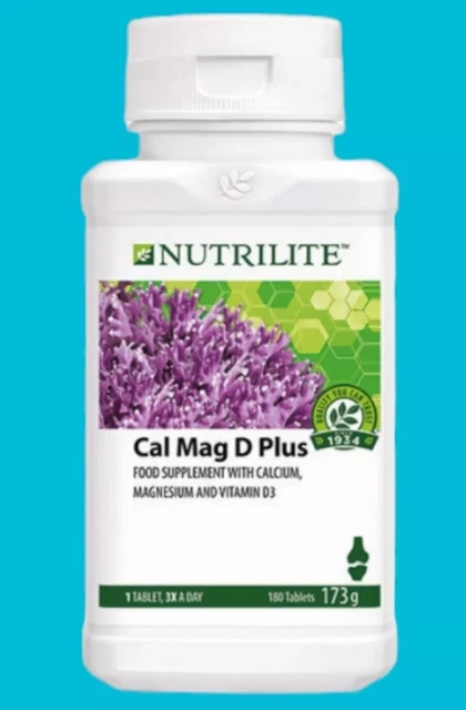 AMWAY NUTRILITE CAL Mag D plus 180 Tabs Cal Mag Vitamin D 3 - 2 Months ...