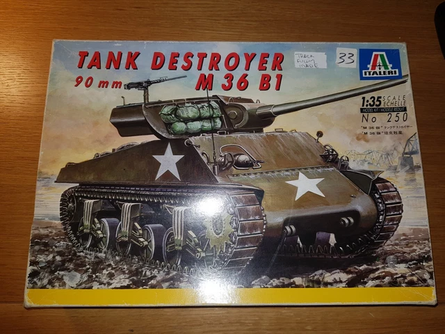 1/35 US ARMY M36-B1 Jackson 90mm Tank Destroyer Model Kit - Italeri Kit ...