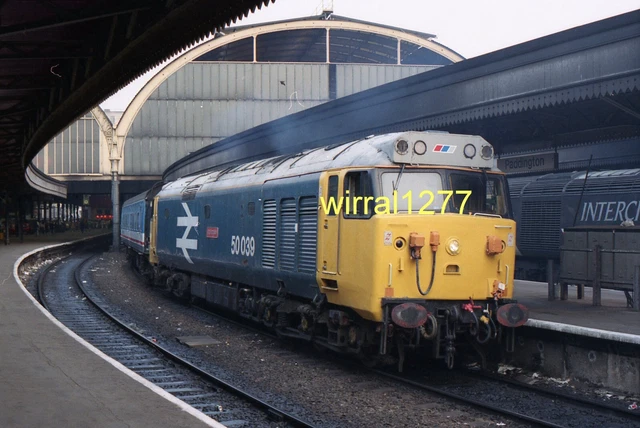 ORIGINAL RAILWAY PHOTOGRAPHIC negative Class 50 50039 at Paddington £3. ...