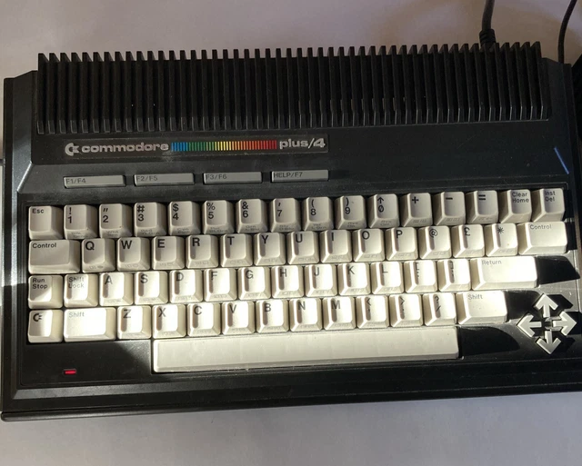 COMMODORE PLUS 4 Computer Original Vintage With power supply Powers On ...