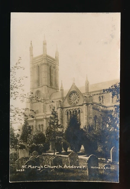 HANTS HAMPSHIRE ANDOVER St Mary's Church c1920/30s? RP PPC £7.00 ...