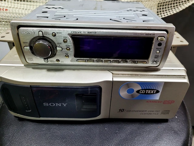 SONY CDX-F7500 CD Player MP3 And 10 Disc CD Changer CD Text CDX-727 XPLOD Retro £89.95 - PicClick UK
