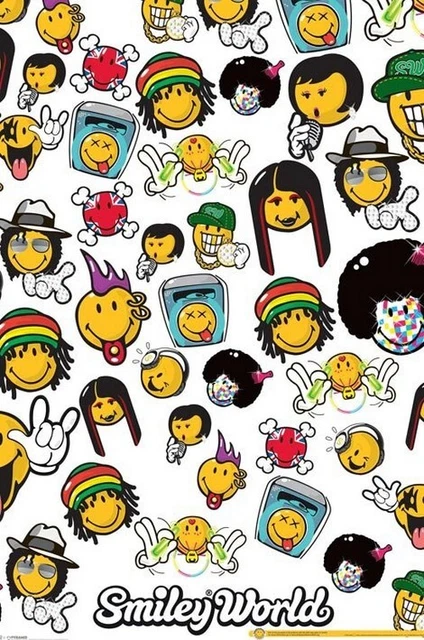 AFFICHE - SMILEY World - 61x91,5cm - Poster Envoi Roulé EUR 12,95 ...