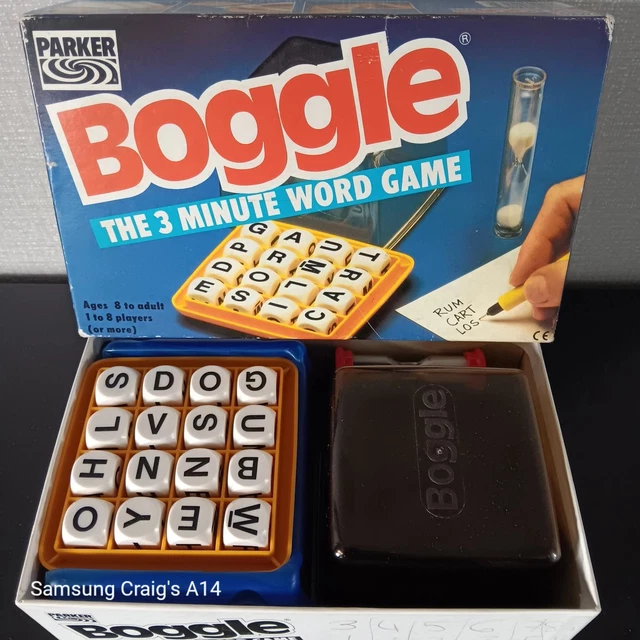 VINTAGE BOGGLE CLASSIC Spelling Word Game PARKER BROS 1992 £5.91 ...