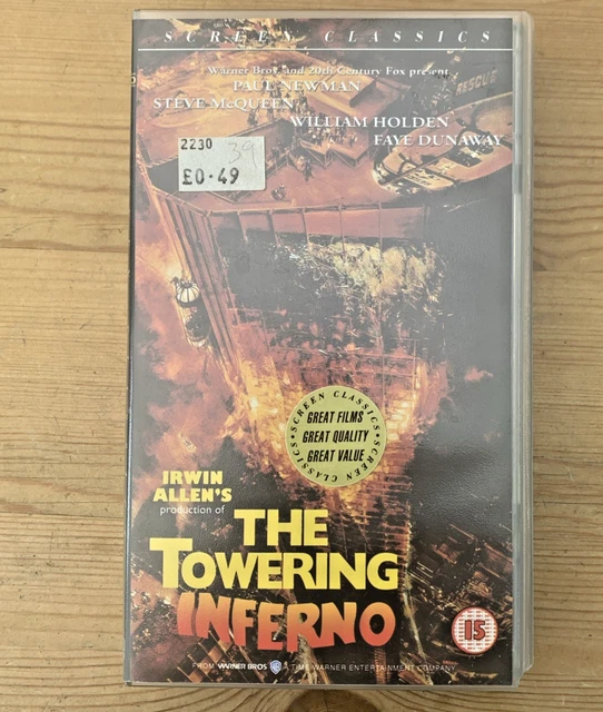 THE TOWERING INFERNO VHS Video (1993) Steve McQueen Rare £5.91 ...