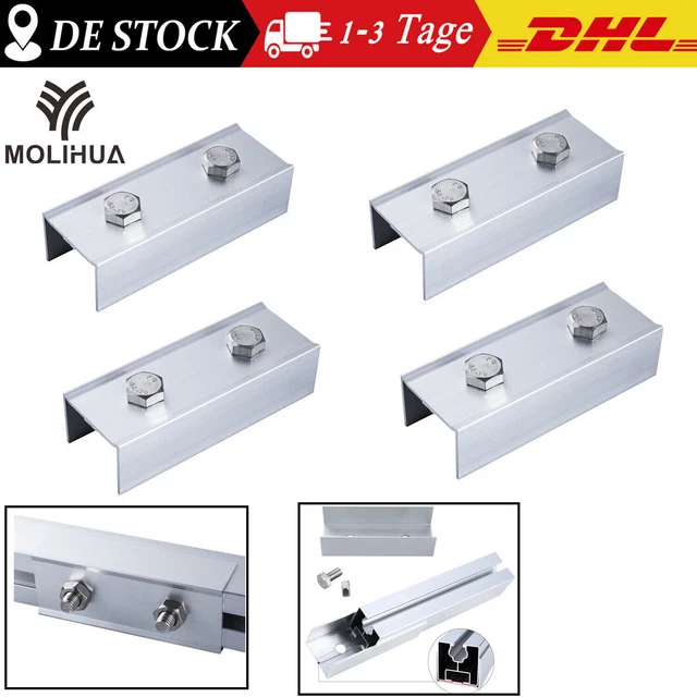 PROFILE CONNECTOR PV Rail Solar Panels Rail Connector Aluminum ...