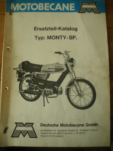 MOTOBECANE MOBYLETTE MOTOCONFORT mofa moped moby cady Montty-SP EUR 35 ...