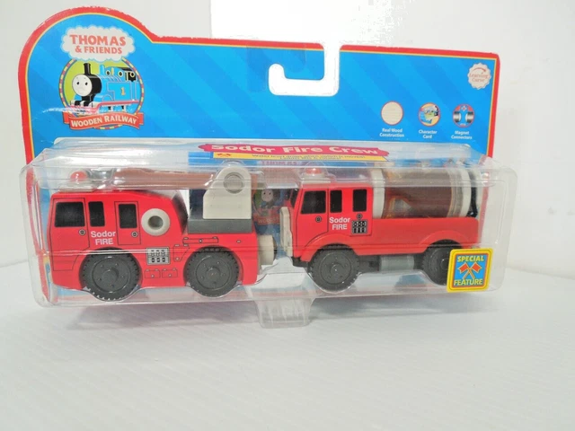 WOODEN THOMAS & Friends The Tank Engine SODOR FIRE CREW Learning Curve ...