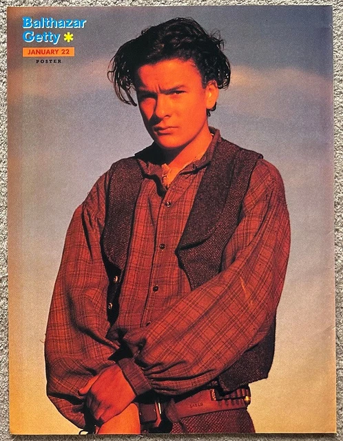 BALTHAZAR GETTY - 1992 full page UK magazine poster £3.95 - PicClick UK