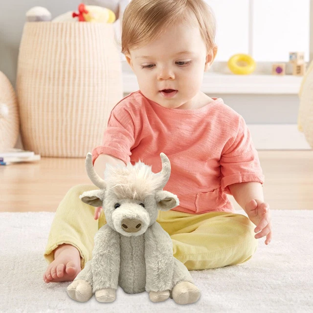 25CM PLUSHIE CATTLE Makes Sounds Joints Can Move Soft Toy Plushie Gift ...